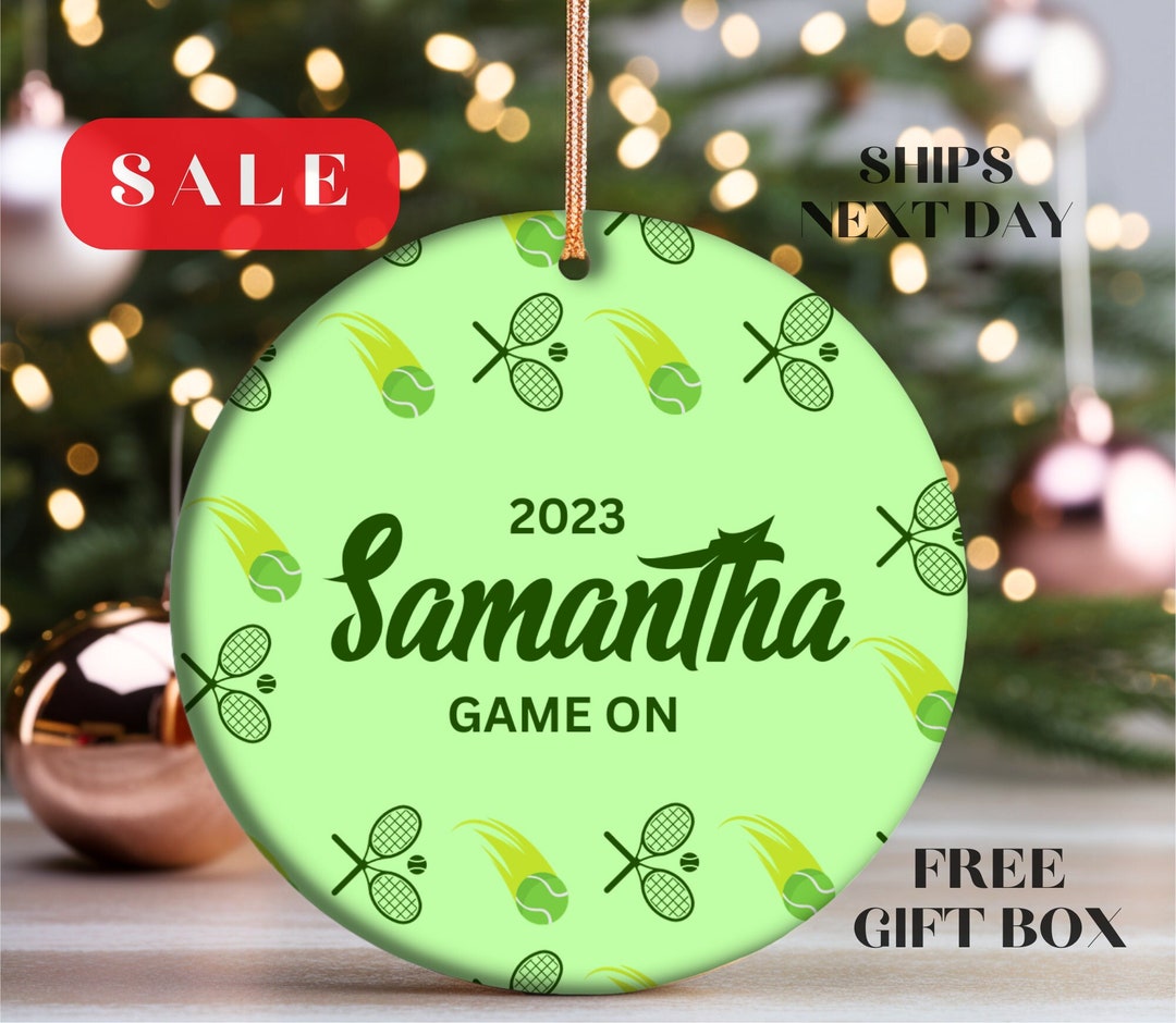 Tennis Gift Ornament Tennis Player Gift Personalized Ornaments Tennis ...