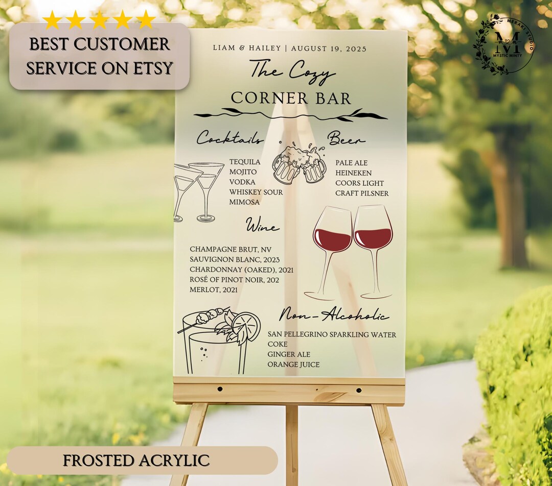 Personalized Restaurant Bar Signs Business Logo Sign for Wall Menu Bar ...