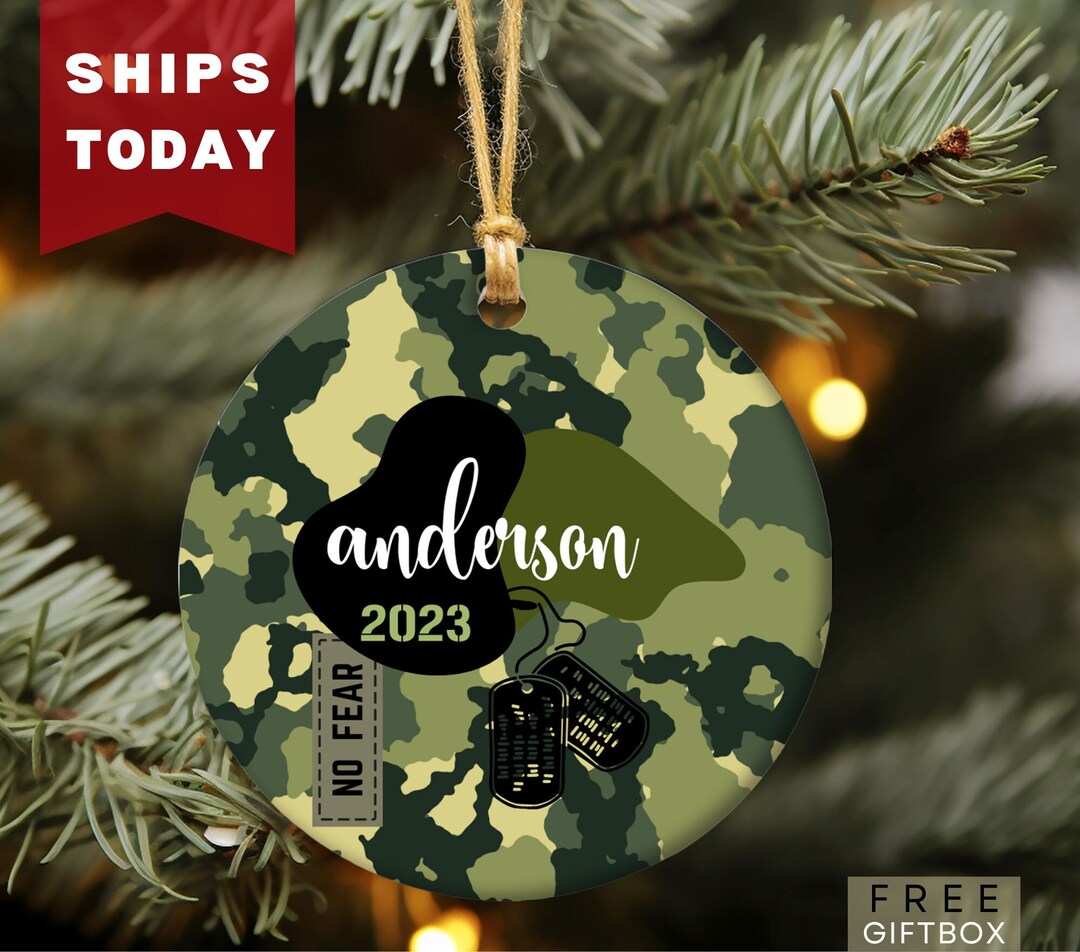Gift for Veterans Day Ornament Military Service Gifts Army Marine Navy ...