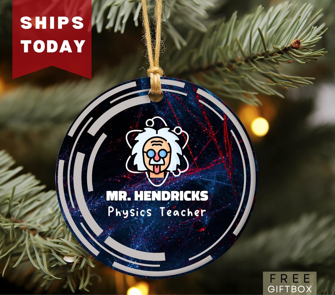 Physics Teacher Gift Ornament Science Teacher Physics Chemistry Teacher ...