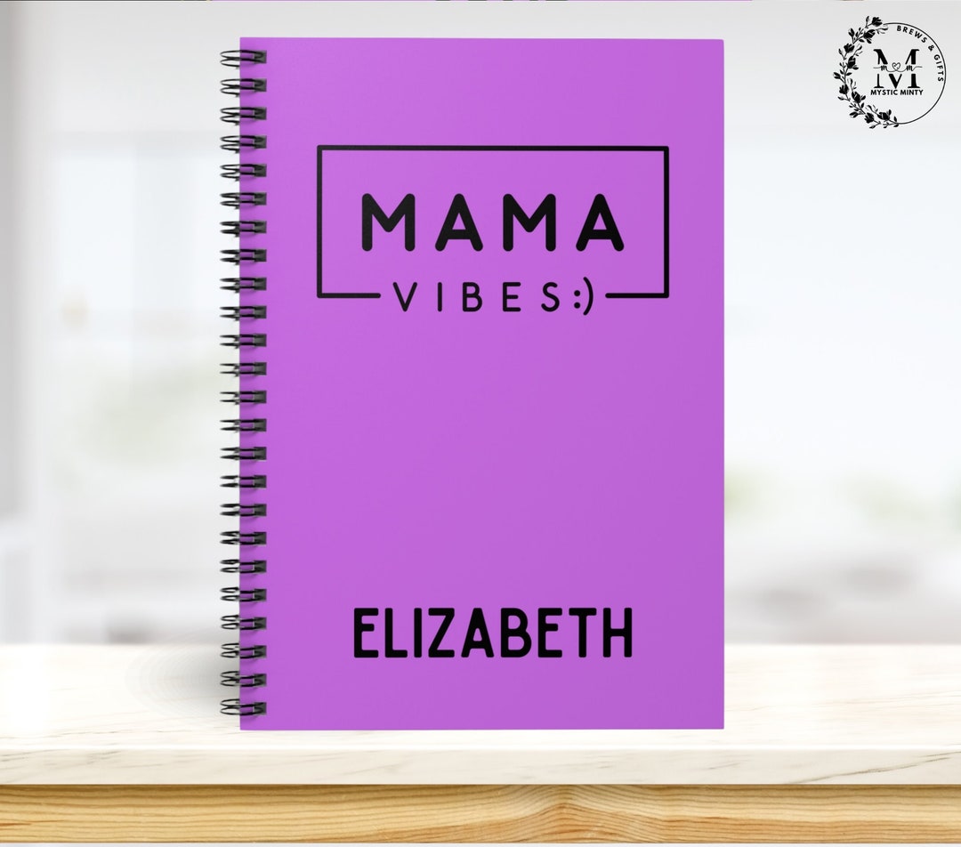 Personalized Mama Gift Notebook Monogram Notebook Spiral Journal for ...