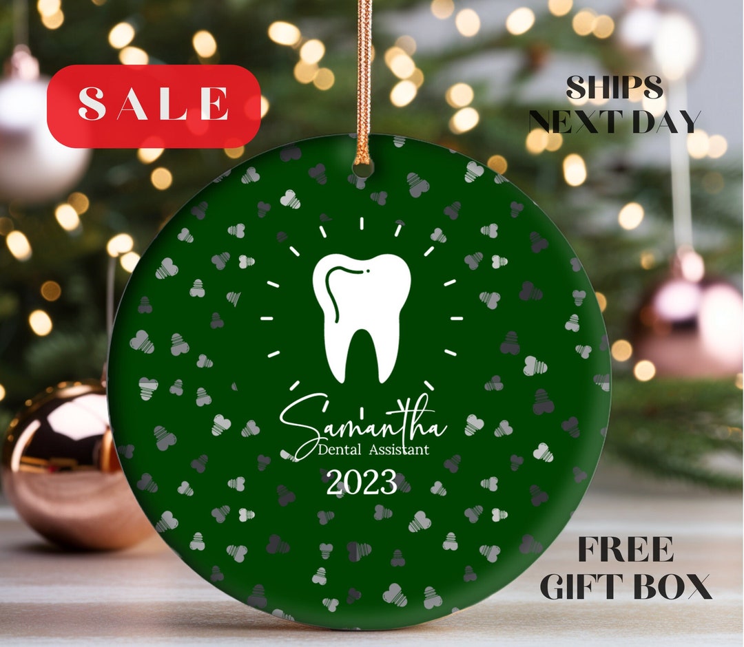Dental Assistant Christmas Tree Decorations Dentist Ornament Gift Tooth ...