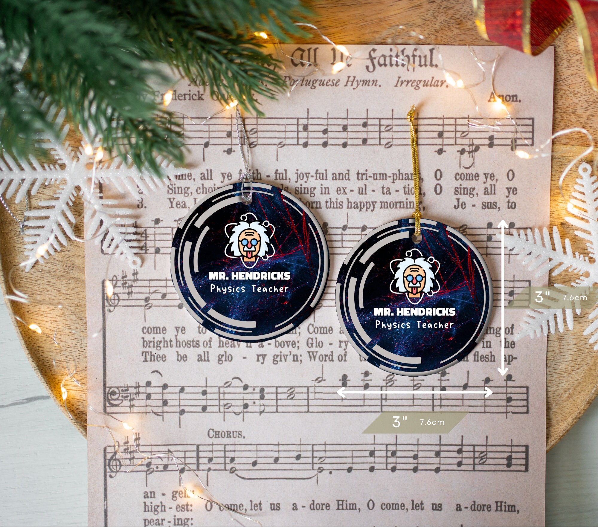 Physics Teacher Gift Ornament Science Teacher Physics - Etsy