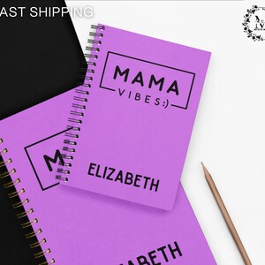 Personalized Mama Gift Notebook Monogram Notebook Spiral Journal for ...