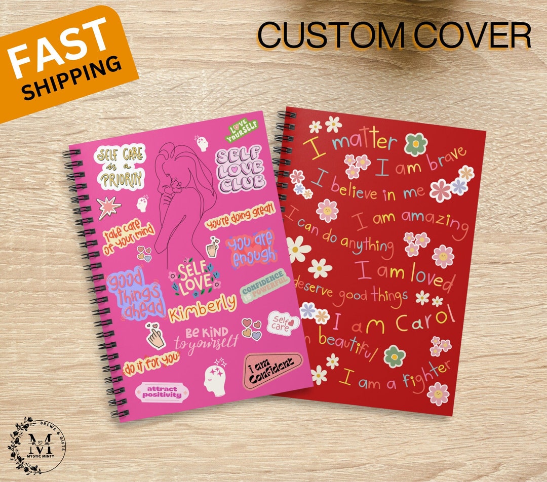 Self Love Notebook Manifestation Journal Affirmation Personalized ...