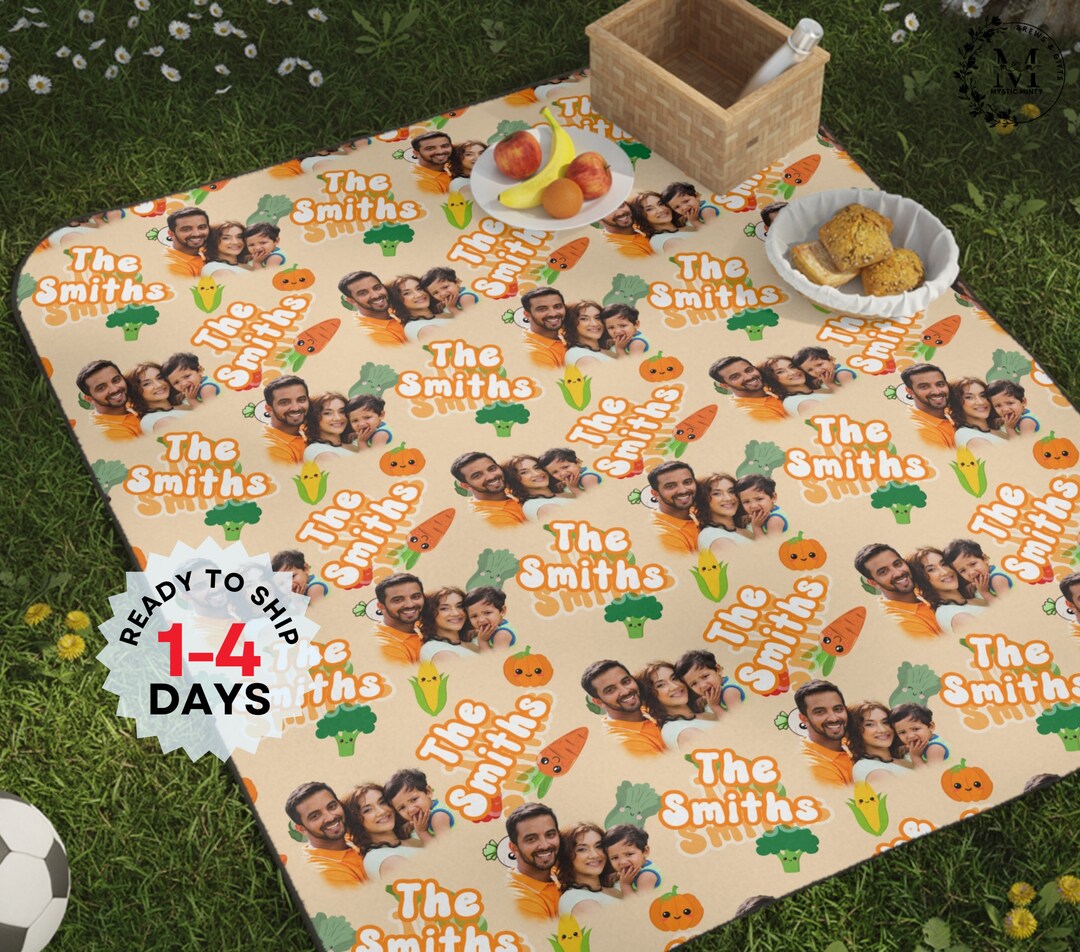 Customize Photo Gifts Picnic Blanket Camping Mat Picnic Blanket Soft ...