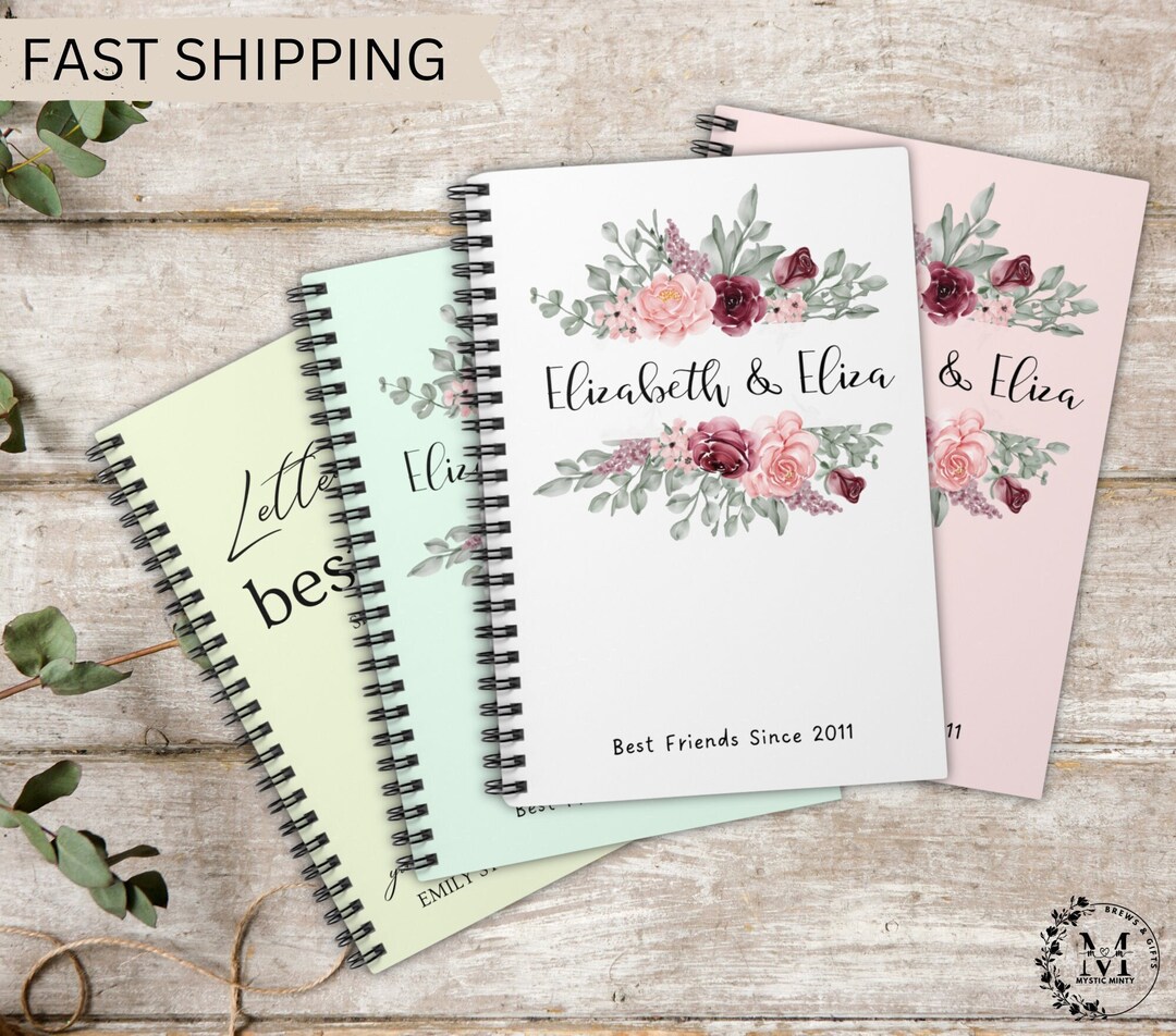 Gift for Best Friend Notebook Cover Floral Flower Lover Gift for ...