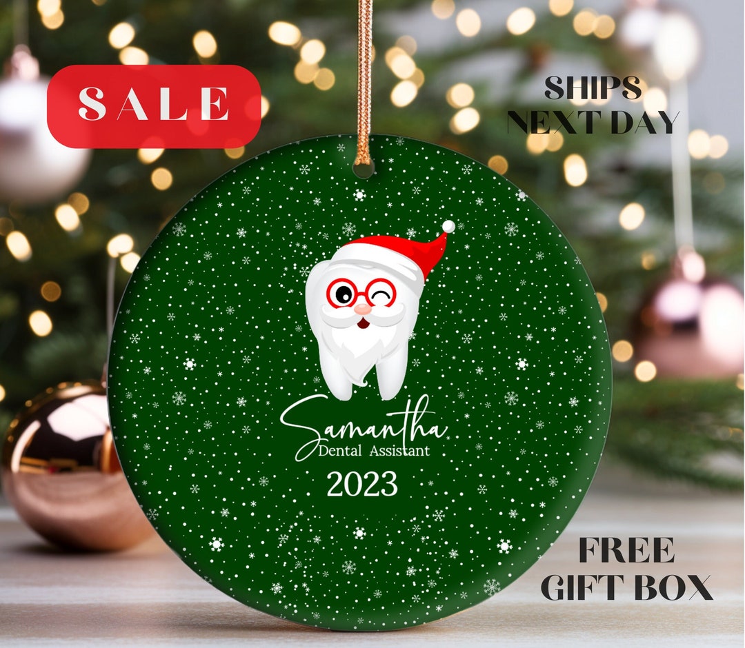Santa Tooth Fairy Ornament Dentist Ornament Gift Dentist Assistant ...