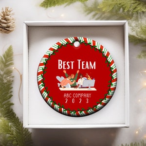 Best Team Ever Ornament Corportae Gift Thank You Team Personalized ...
