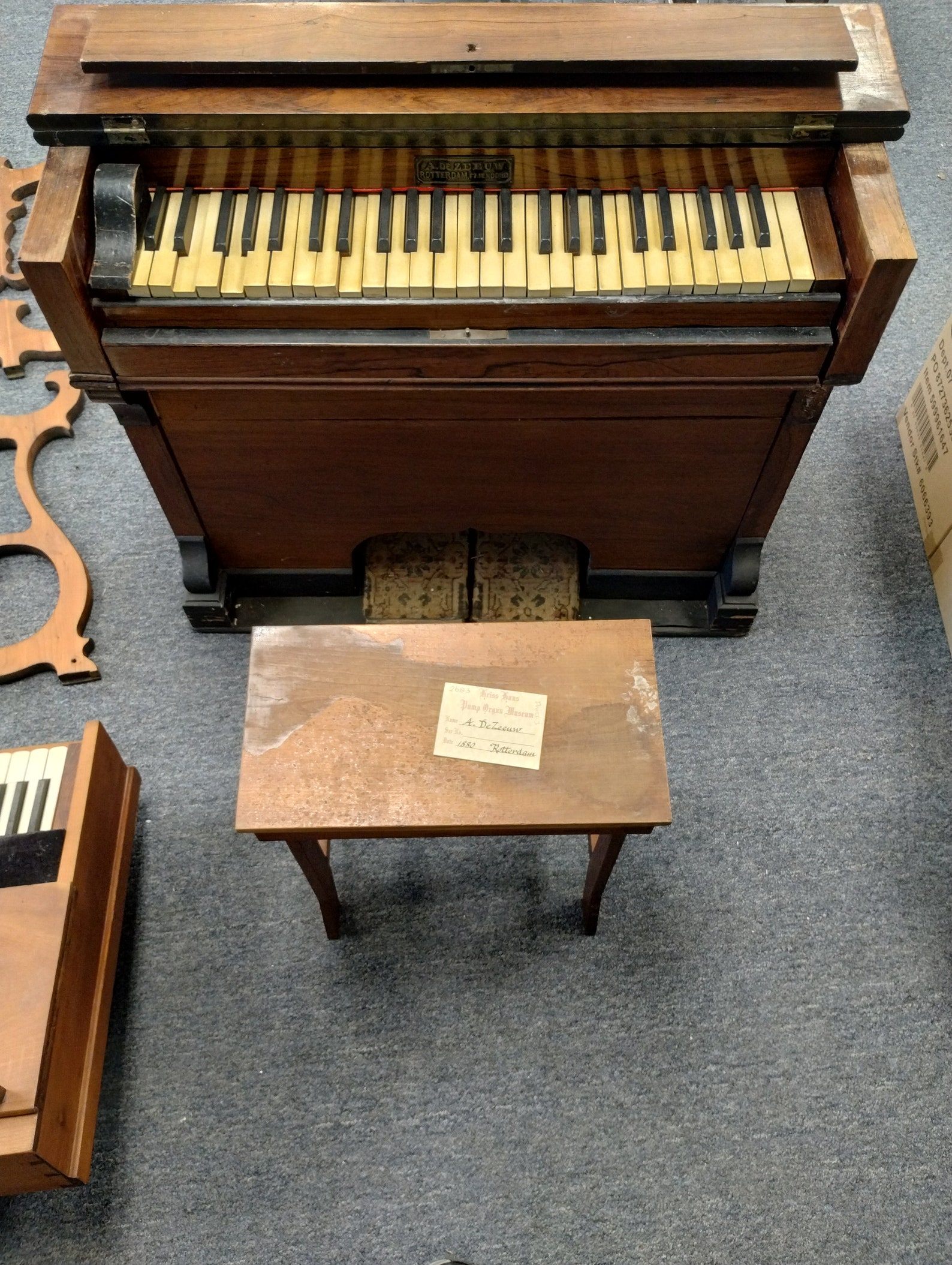 Vintage A. De Zeeuw Antique Pump/reed Organ for Parts or Repair 1880 ...