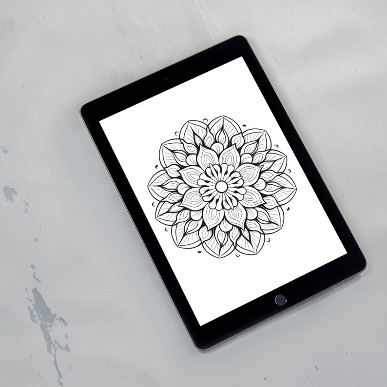 Printable Mandala Coloring Pages All Ages Mandala Coloring - Etsy