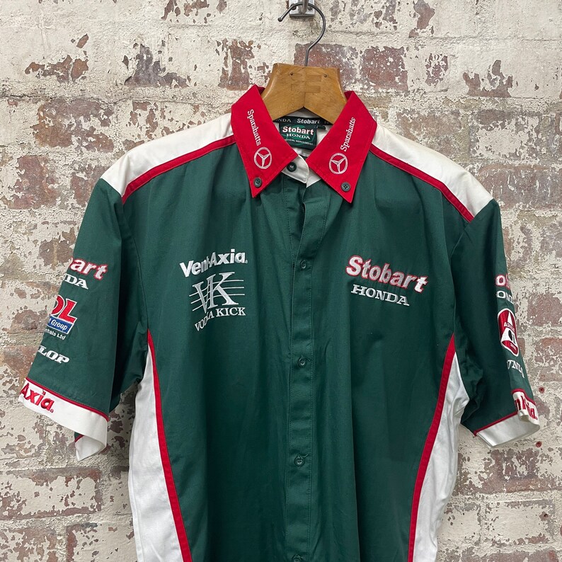Vintage 1990s Green Honda Mercedes Benz Eddie Stobart Racing Shirt - Etsy