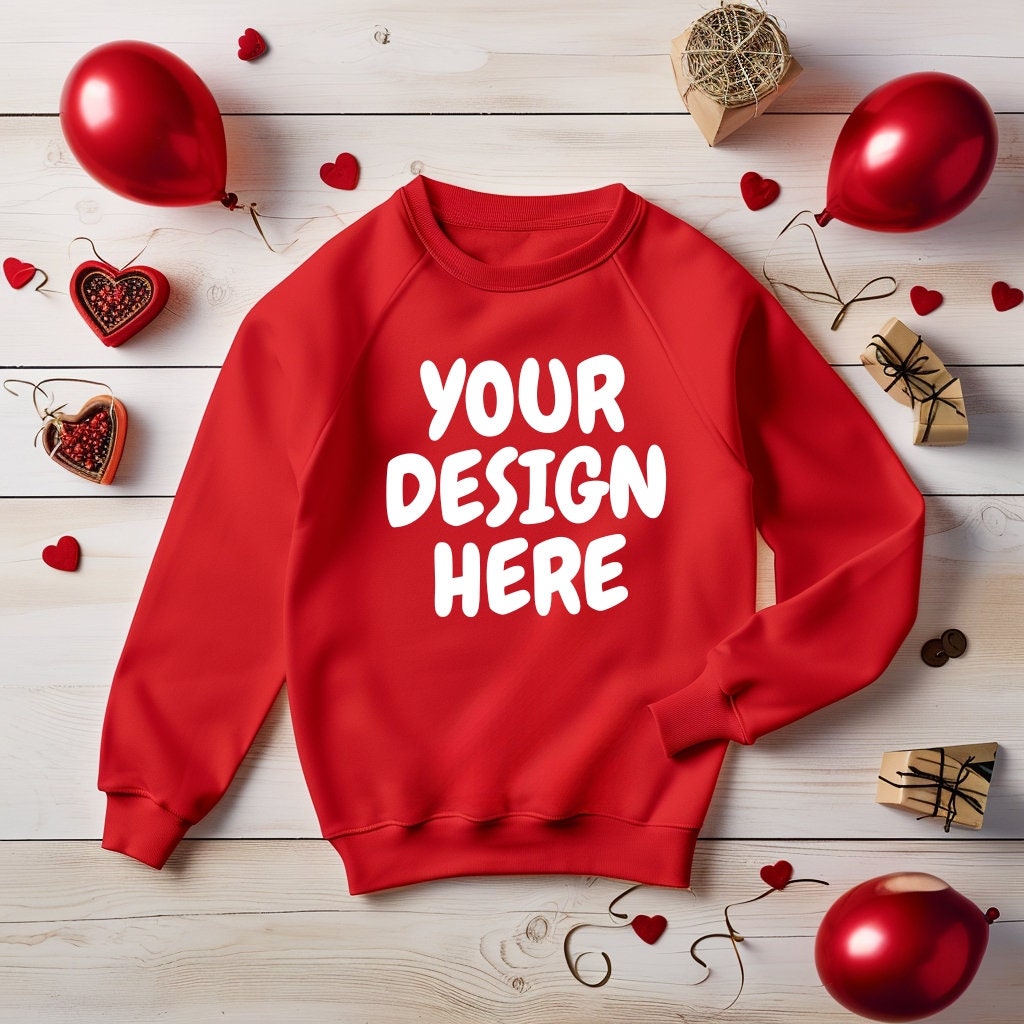 15 X Valentine Gildan 18000 Mockups Flat Lay Sweater Mock up Valentines ...