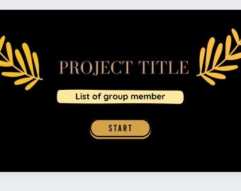 Pastel Cute Project Presentation Template - Etsy