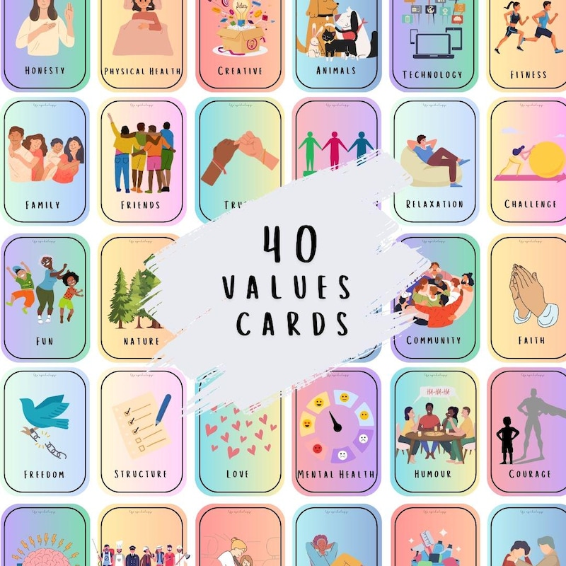 The Rainbow of Values - Etsy