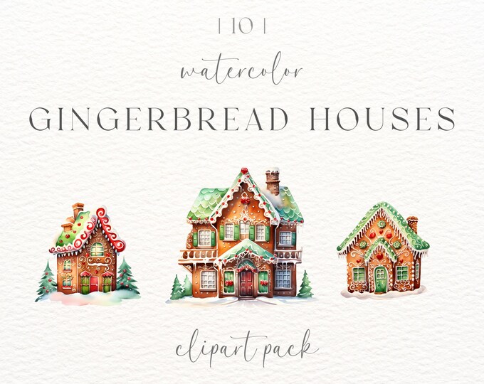 30 Gingerbread House Clipart, Winter Clipart, Christmas Gingerbread ...