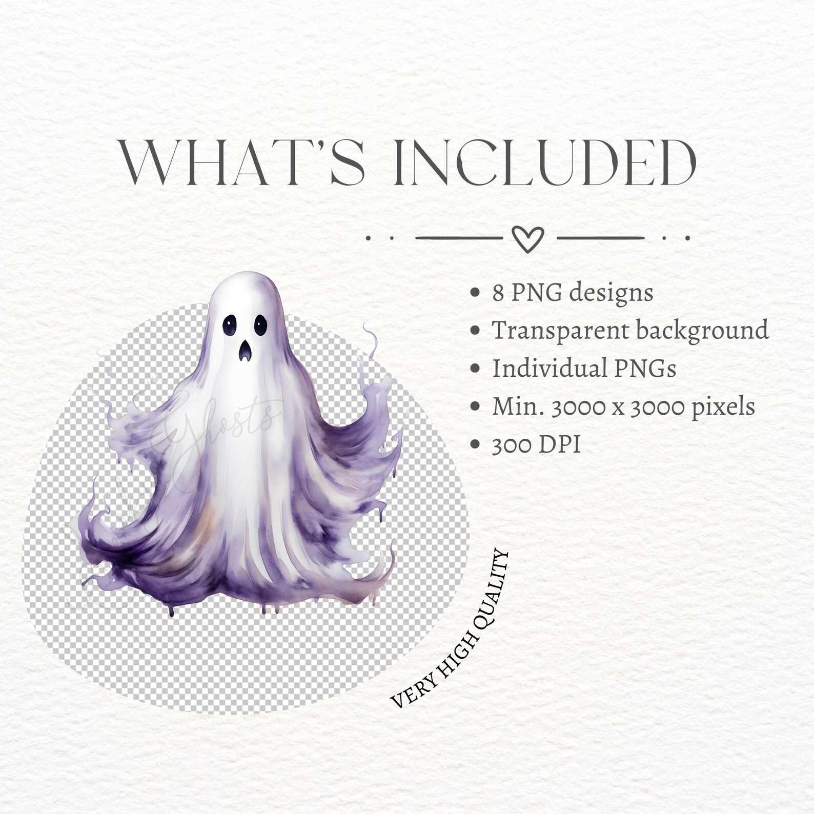 Watercolor Ghosts Clipart | Cute Halloween Clipart | Ghost Halloween ...