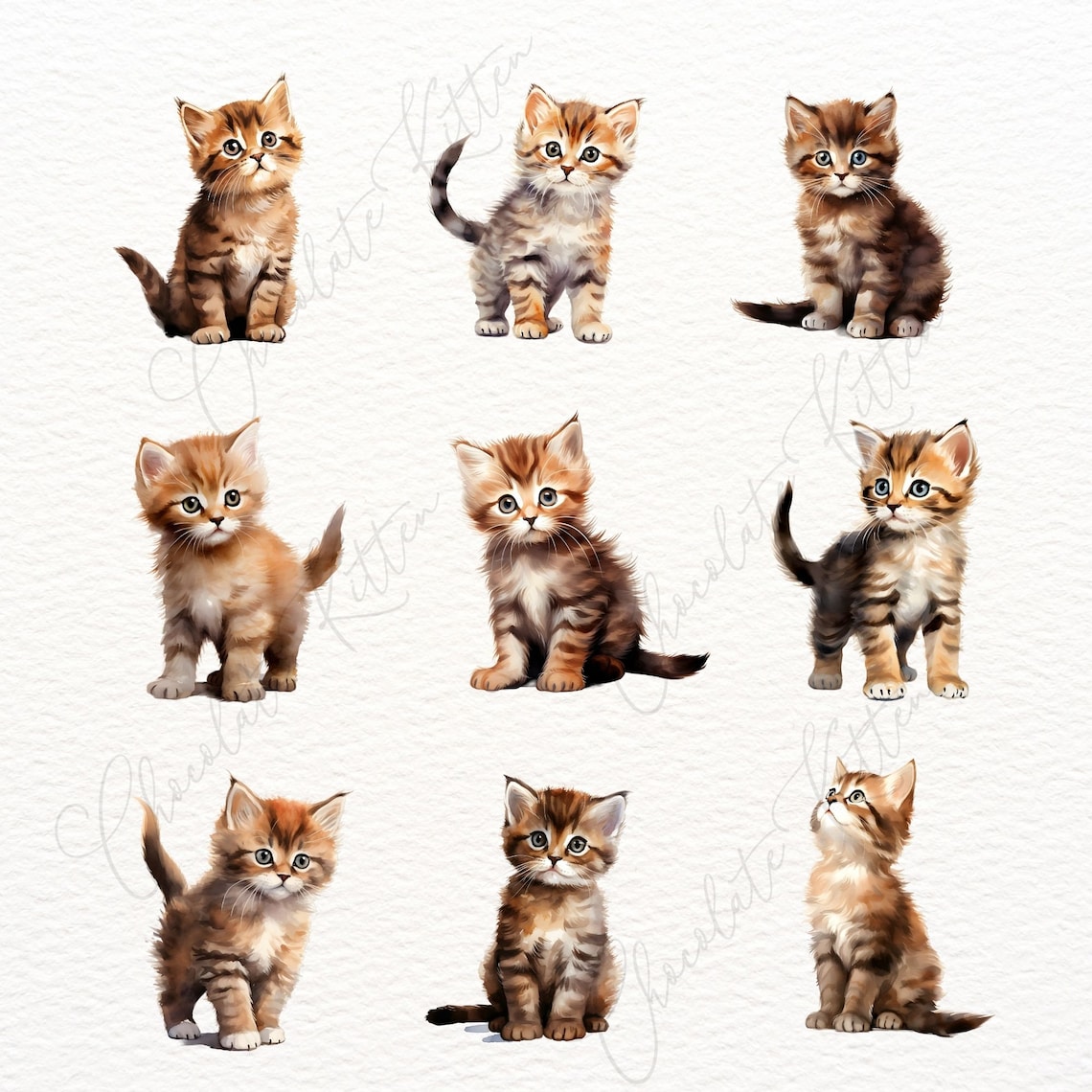 Kitten Clipart | Digital Download | Christmas Clipart | Pet Clipart ...