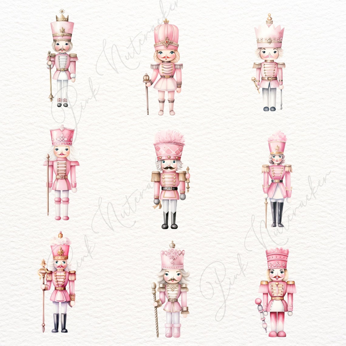 Nutcracker Clipart | Solider Clip Art | Watercolor Christmas Cards 087 ...