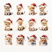 Christmas Fox Clipart | Commercial Use | Png | Digital Download ...