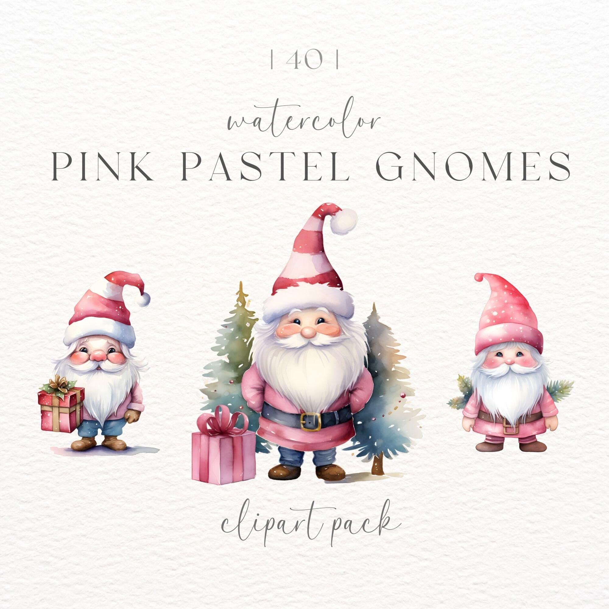 Pink Christmas Gnomes Clipart Christmas Gnome Clipart Christmas Png ...