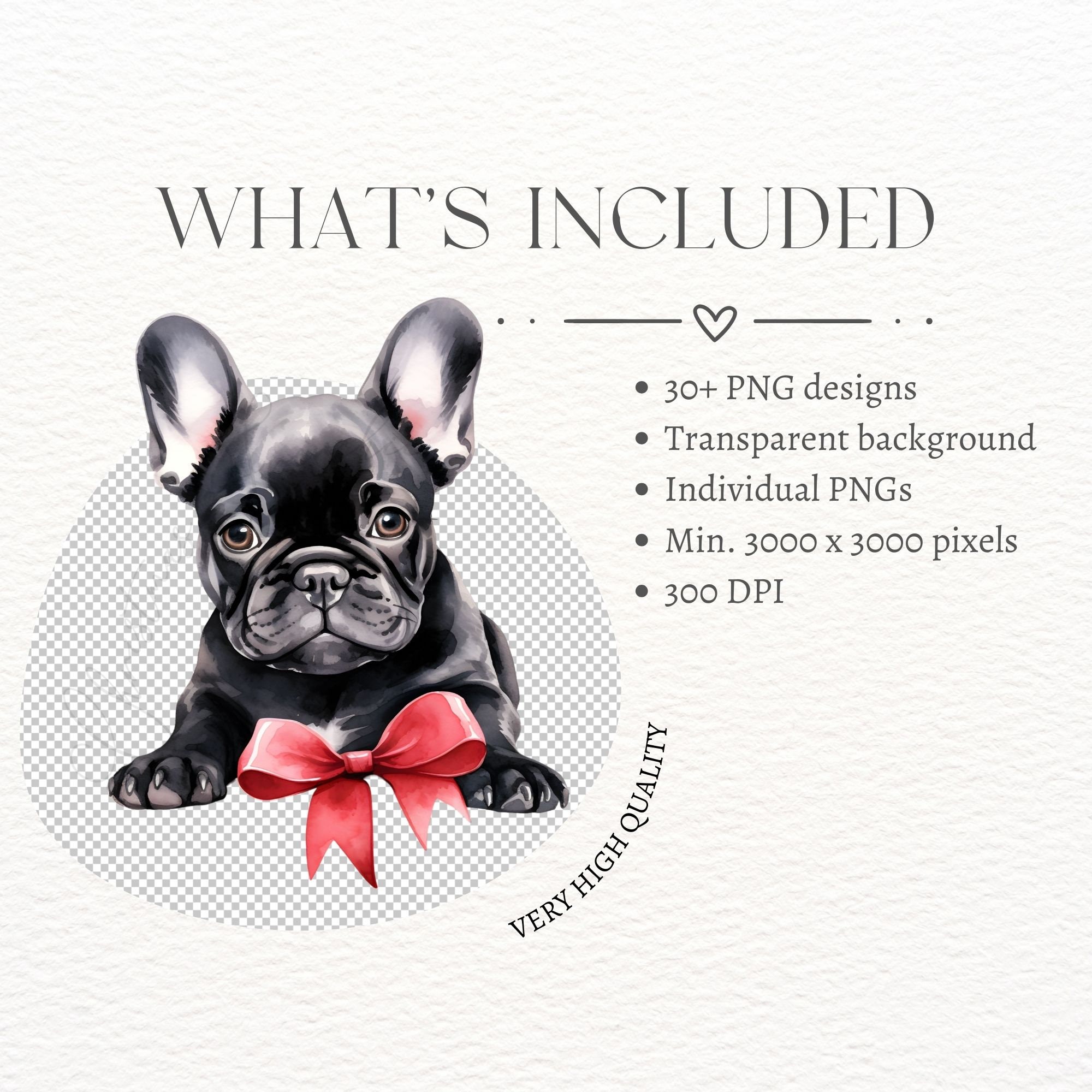 French Bulldog Clipart Dog Clip Art Digital Paper Craft - Etsy