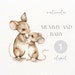 Baby Mouse Watercolour Clipart | Digital Download | Commercial Use ...