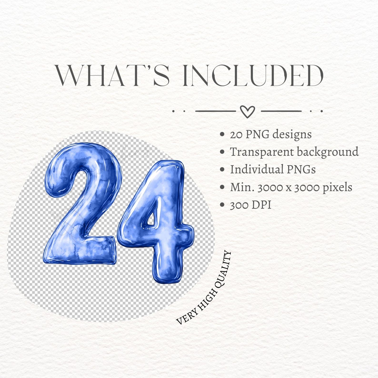 Blue Watercolor Numbers Clipart: Bday PNG Graphics (digital Download ...