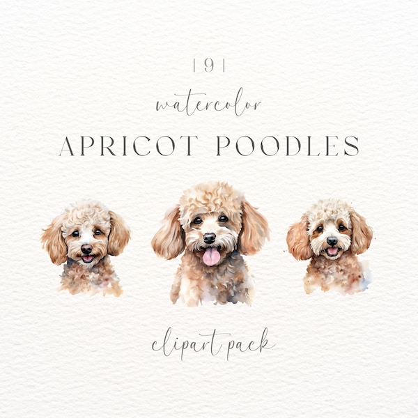 Poodle Clipart - Etsy