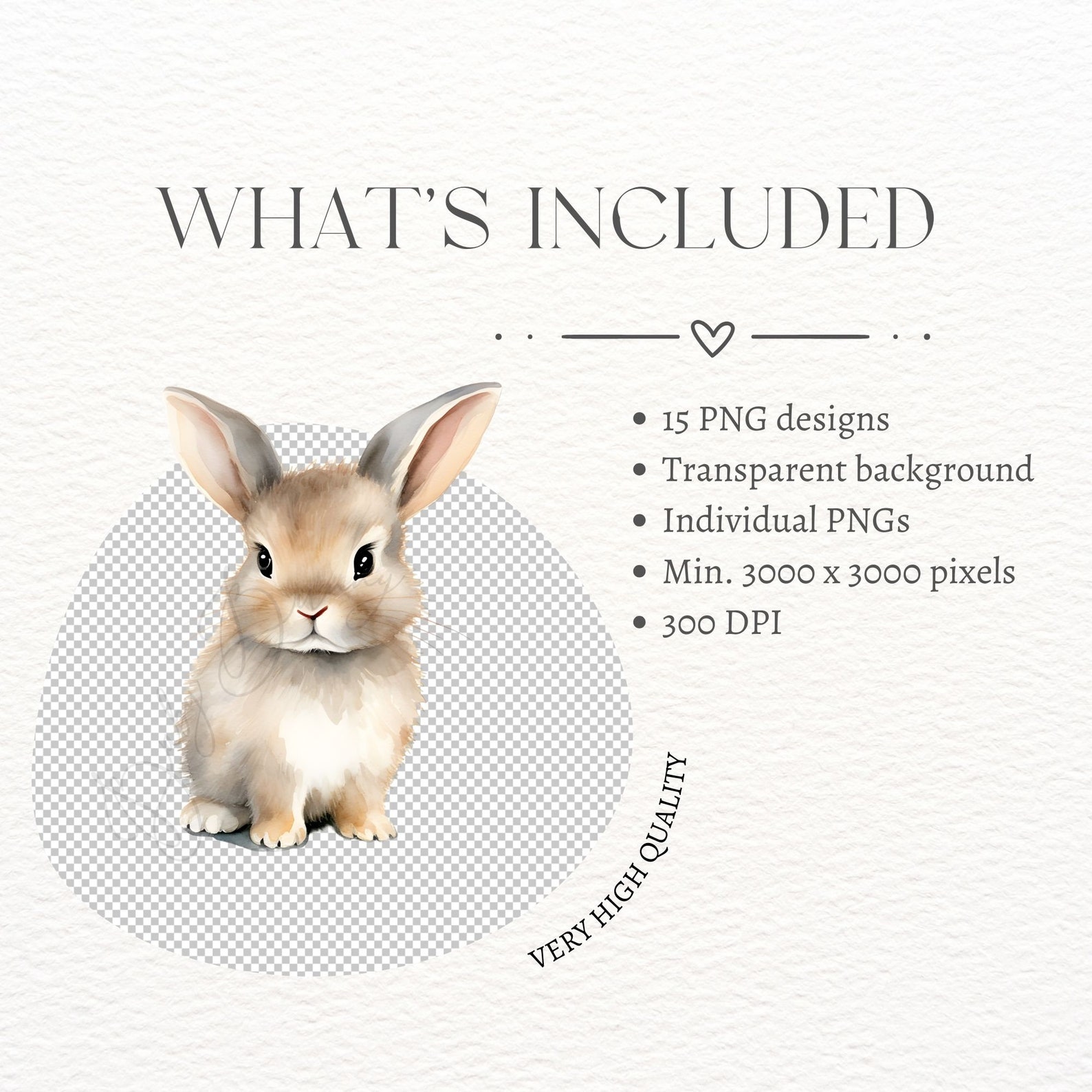 Bunny Clipart Baby Bunny Clipart Nursery Decor Cute Baby Animals Card ...