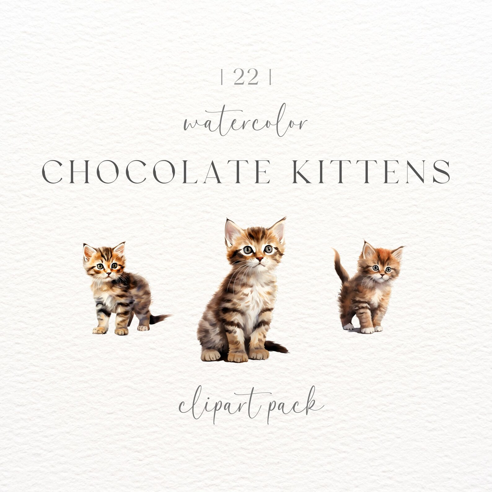 Kitten Clipart Digital Download Christmas Clipart Pet - Etsy