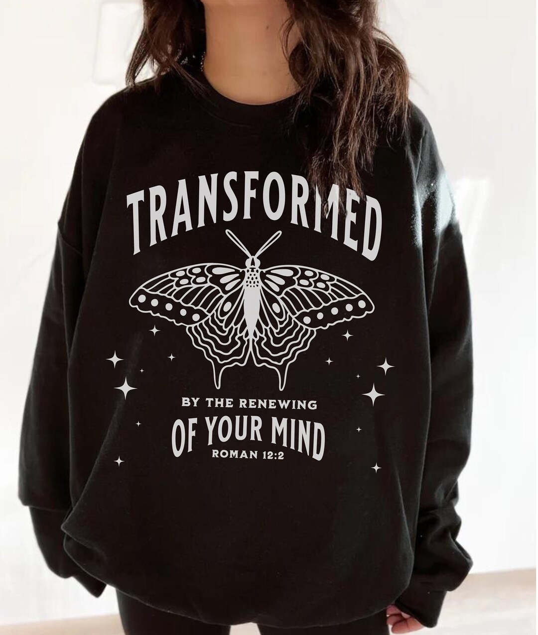 Christian Bible Verse Sweatshirt Church Crewneck Sweater Trendy Jesus ...