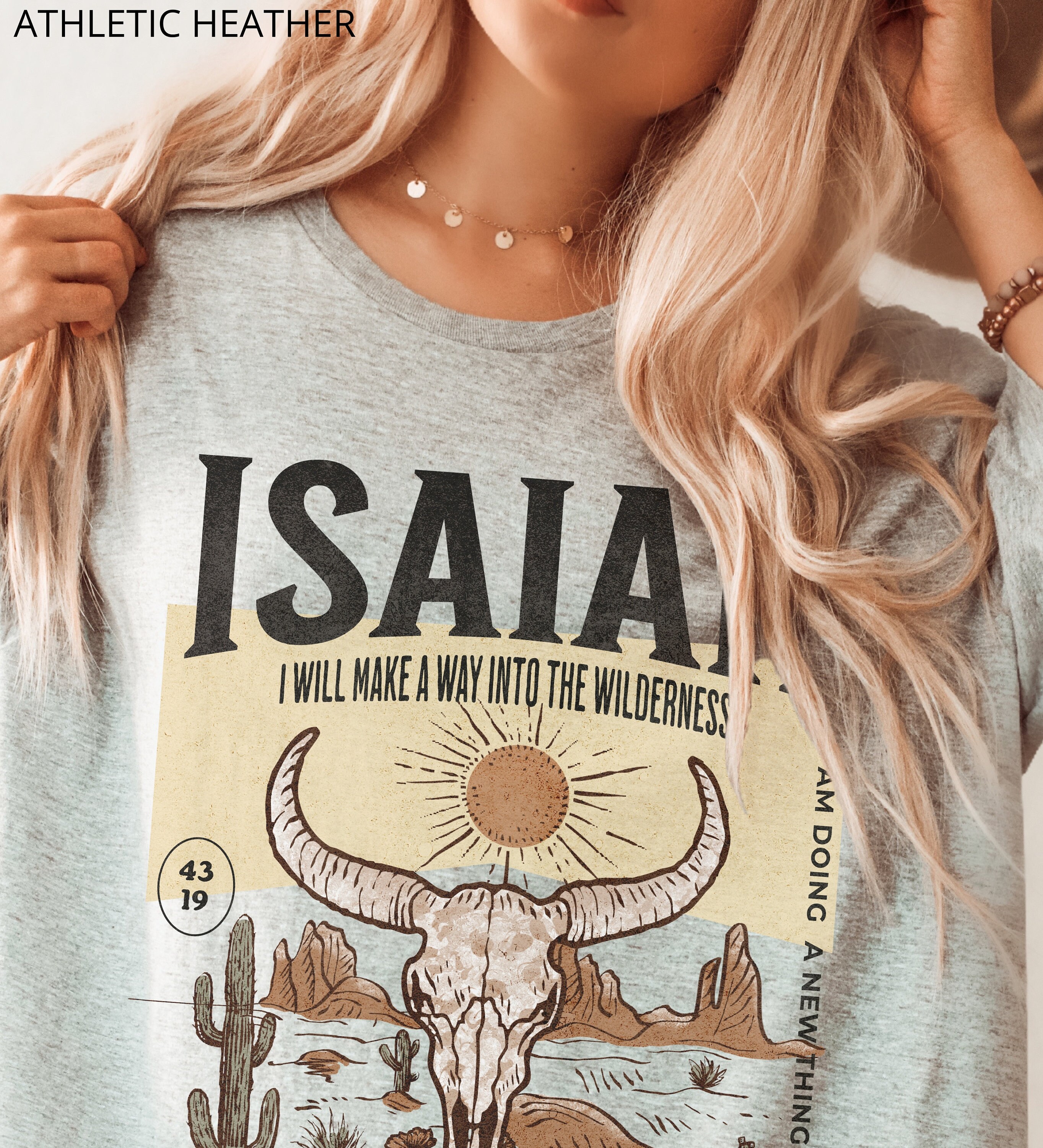 Christian Woman Western Shirt Bible Verse Isaiah Religious Gift Tshirt ...