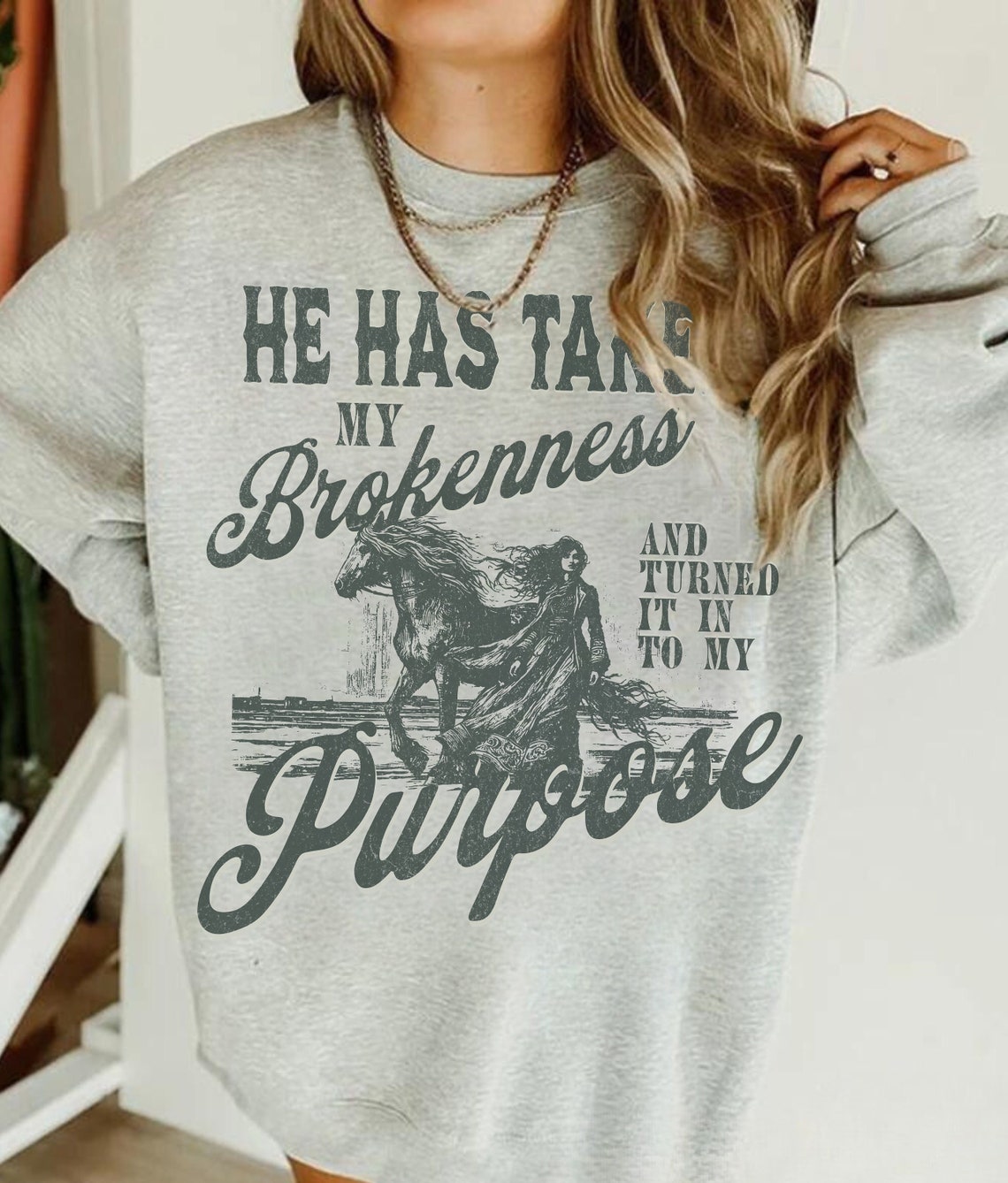 Christian Woman Sweatshirt Bible Verse Outfits for Her Church Trendy ...