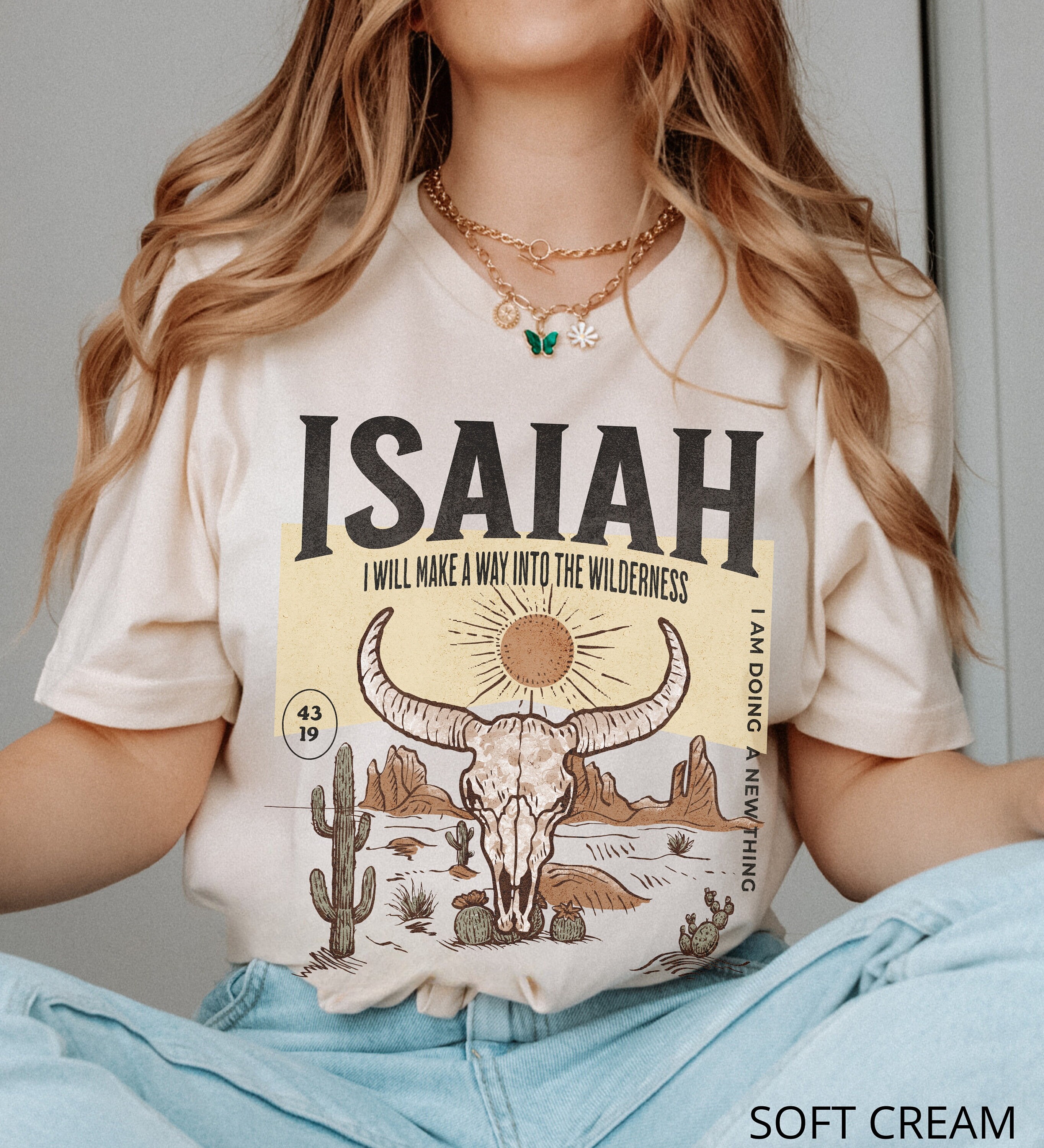 Christian Woman Western Shirt Bible Verse Isaiah Religious Gift Tshirt ...