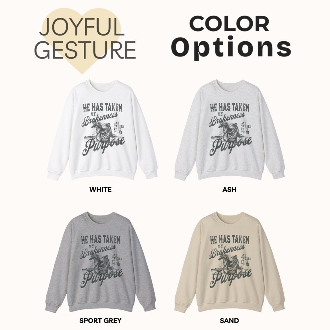 Christian Woman Sweatshirt Bible Verse Graphic Church Outfit Into My ...