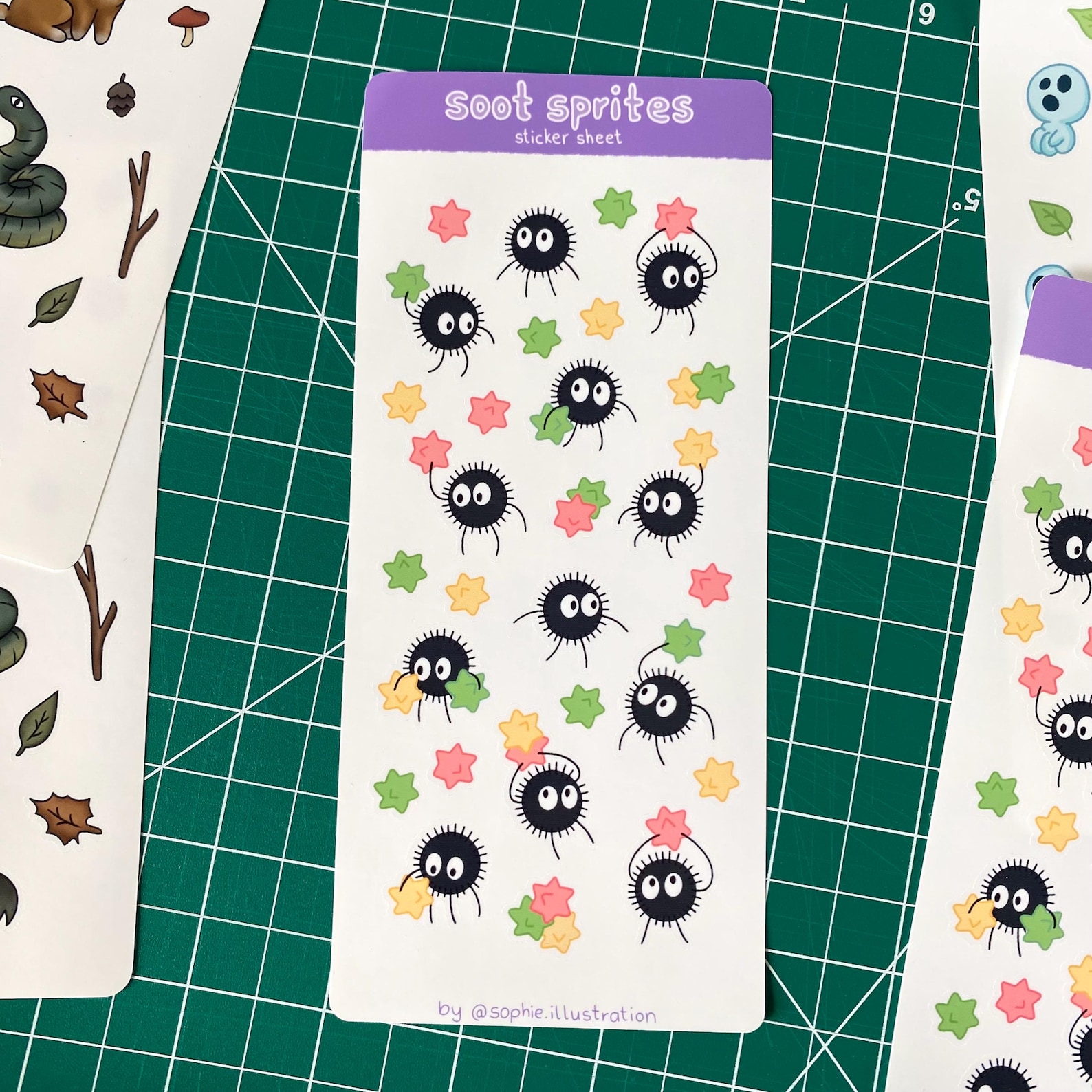 Soot Sprites Sticker Sheet – Studio Ghibli Cute Susuwatari Vinyl ...