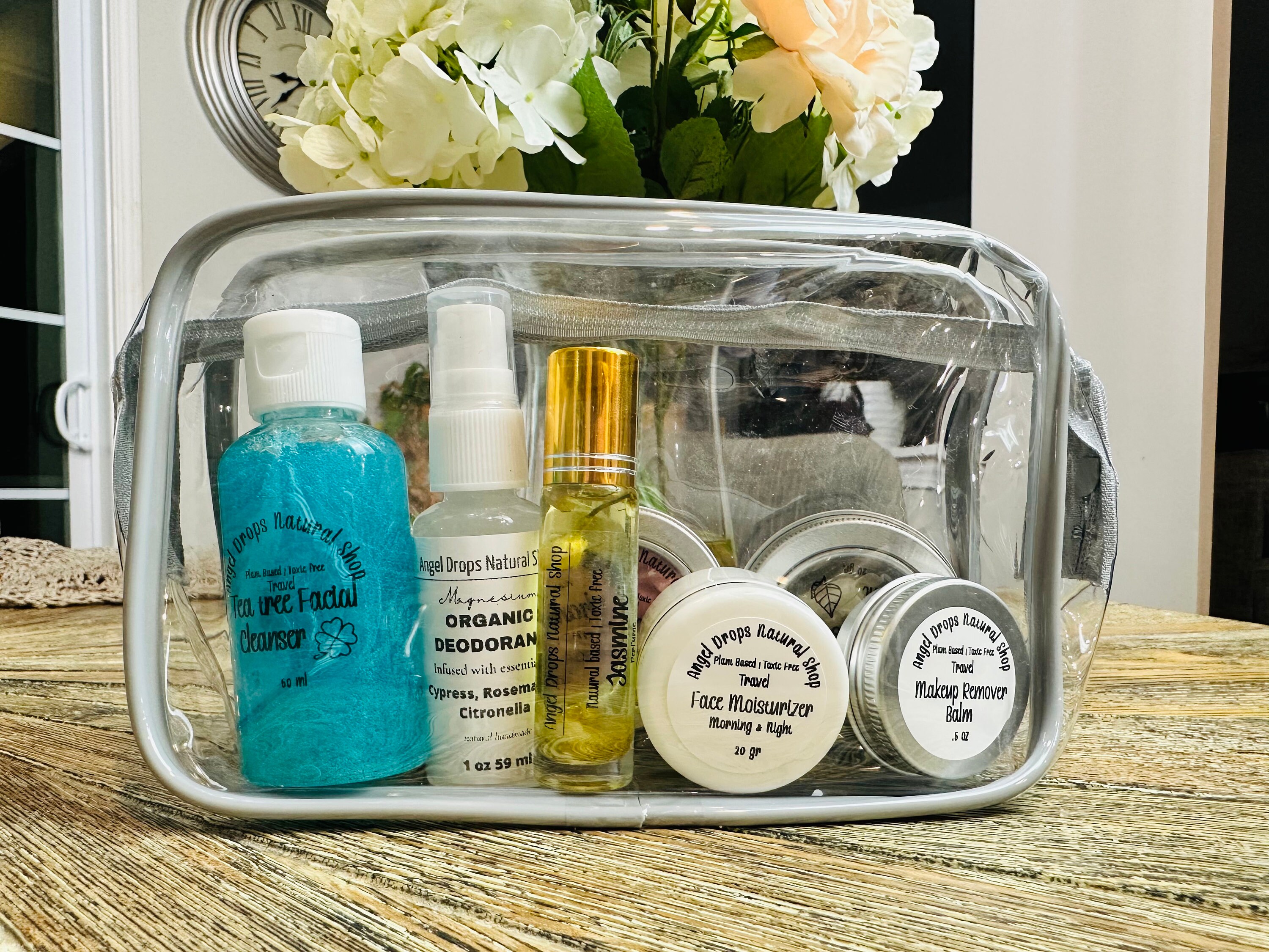 Travel Essentials Kit Sample Kit All Natural, TSA Approved, Everything ...