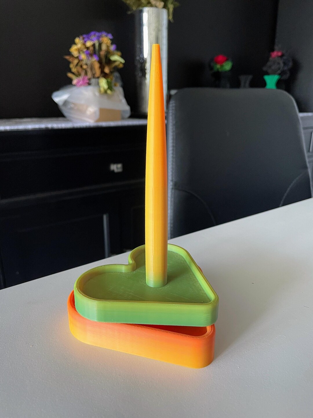 Rainbow Heart Yarn Spinner Holder | Spinning Yarn Tool | Unique Gift ...