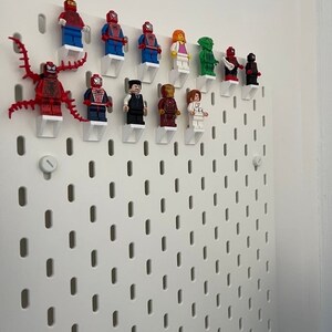 Lego Minifig IKEA Pegboard Mounting | Figurine | Display | Present ...