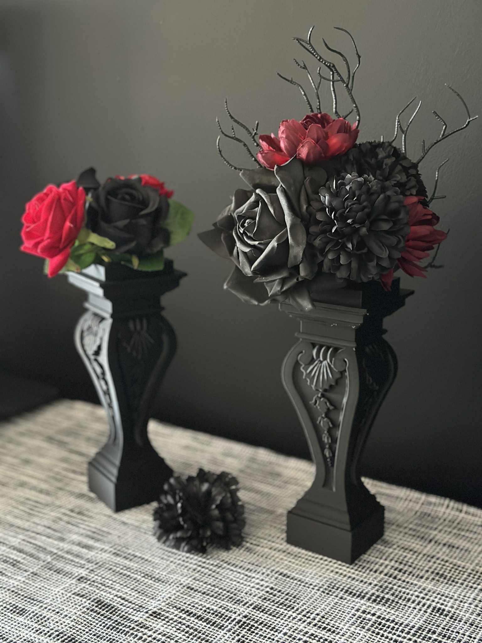 Victorian Goth Baroque Vase, Gothic Bacchante Decor, Unique Home Decor ...