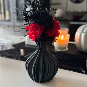 Gothic Vase Decor | Baroque Belly Goth Flower Display | Unique Bespoke ...