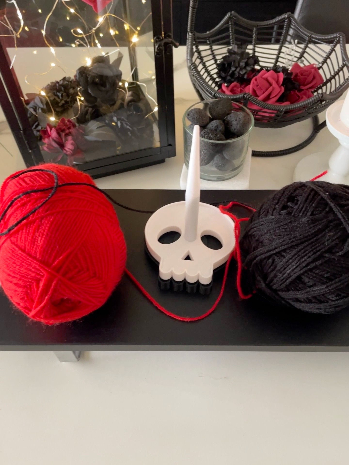 Skull Yarn Spinner | Spinning Yarn Tool | Unique Gift for Crocheters ...