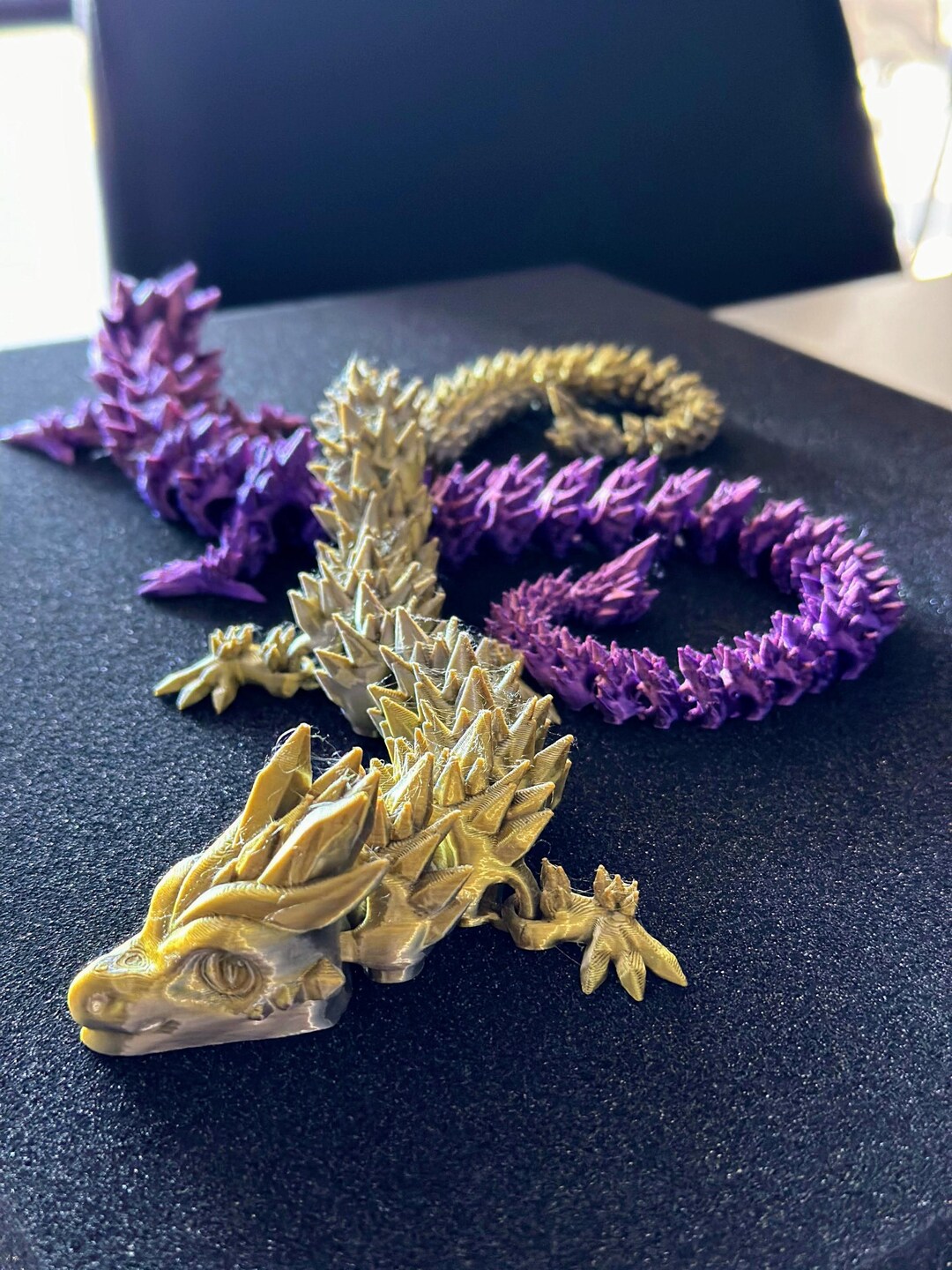 Crystal Dragon Fleixble | Articulated Fidget Toy | 3D Printed Silky ...