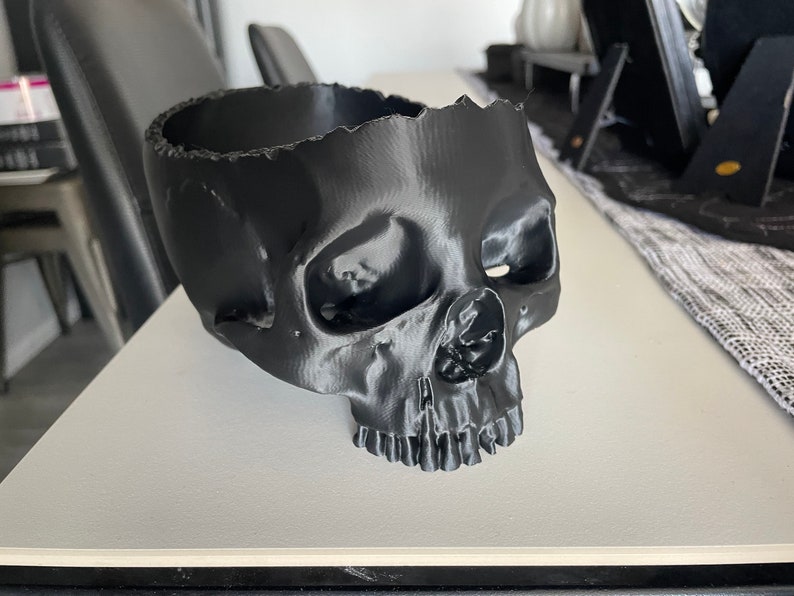 Spooky Skull Bowl Halloween Bowl Realistic Skull Candy Bowl 3D Printed ...