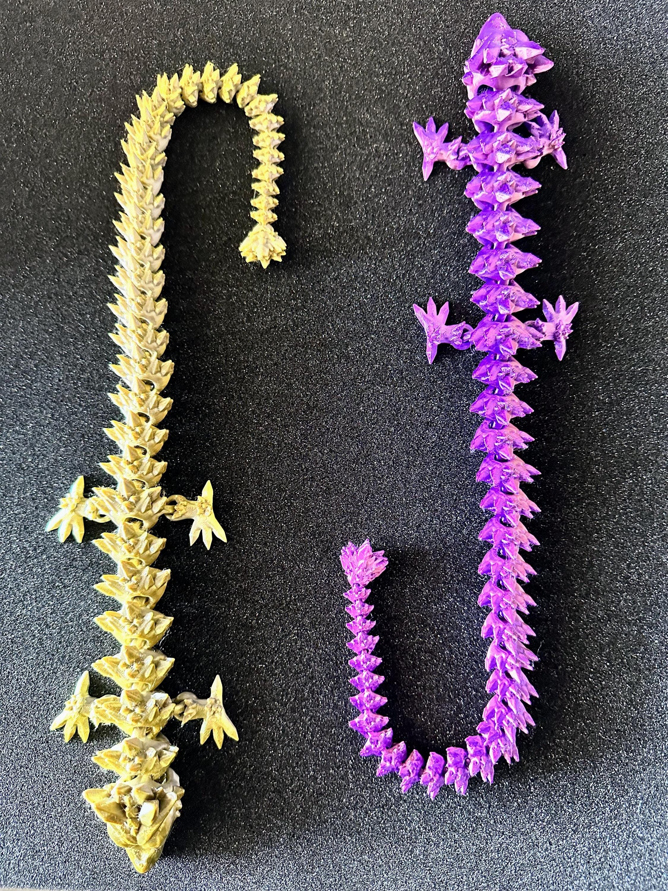 Crystal Dragon Fleixble | Articulated Fidget Toy | 3D Printed Silky ...