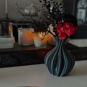 Gothic Vase Decor | Baroque Belly Goth Flower Display | Unique Bespoke ...