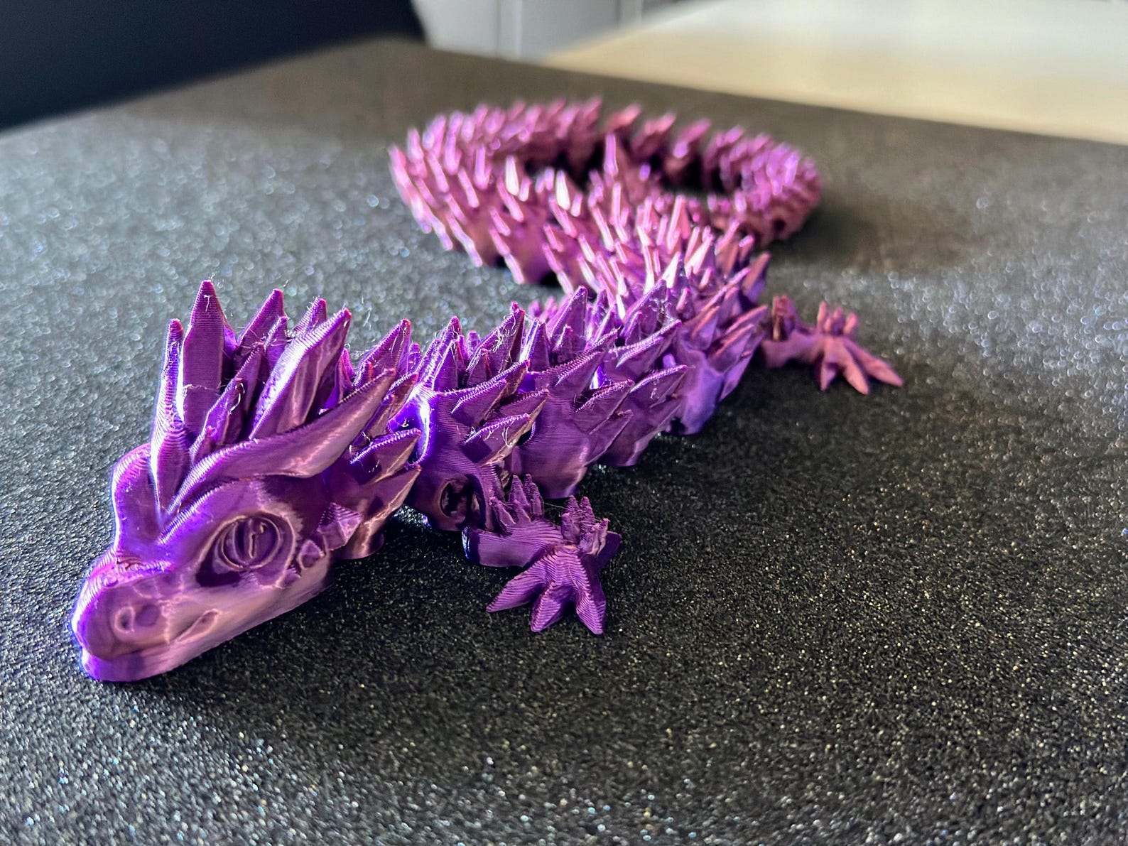 Crystal Dragon Fleixble | Articulated Fidget Toy | 3D Printed Silky ...