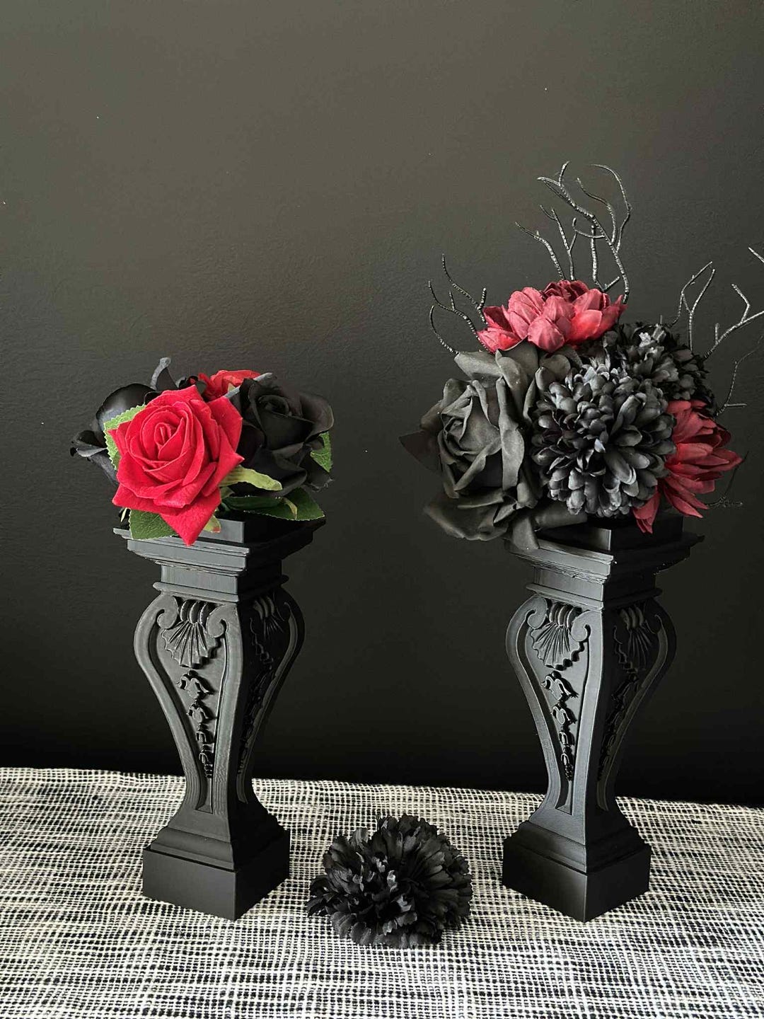 Victorian Goth Baroque Vase, Gothic Bacchante Decor, Unique Home Decor ...