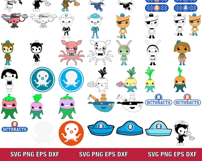 Octonauts Characters Artwork - Etsy India